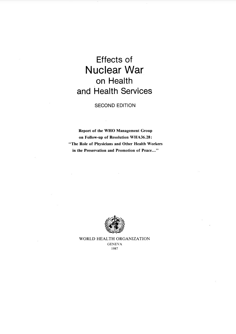 Programs – International Physicians for the Prevention of Nuclear War ...